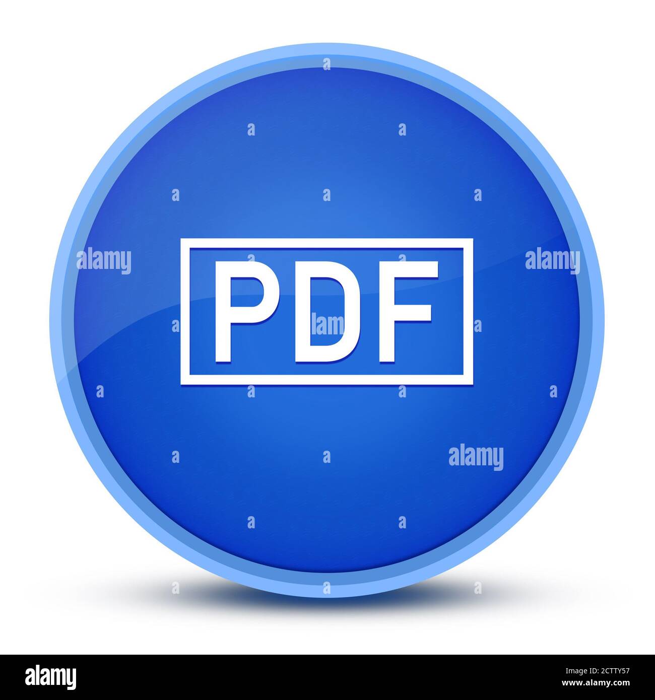 PDF luxurious glossy blue round button abstract illustration Stock ...