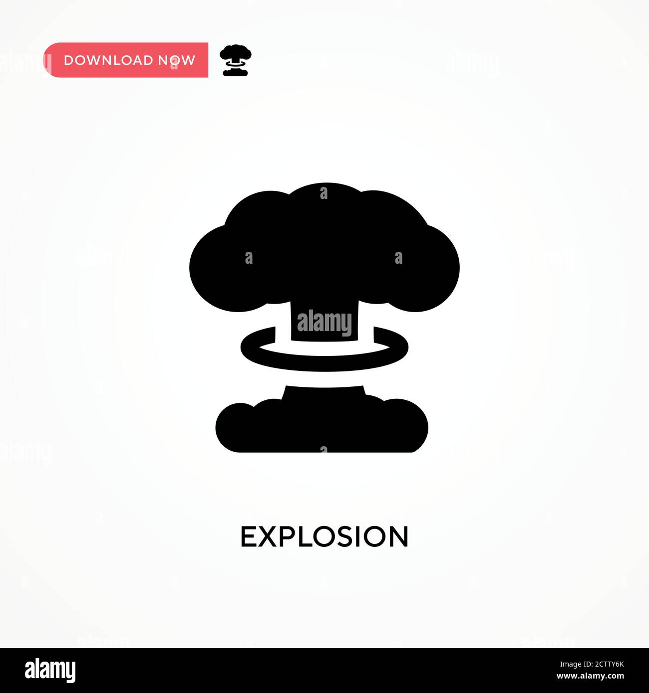 Explosion vector icon. . Modern, simple flat vector illustration for ...