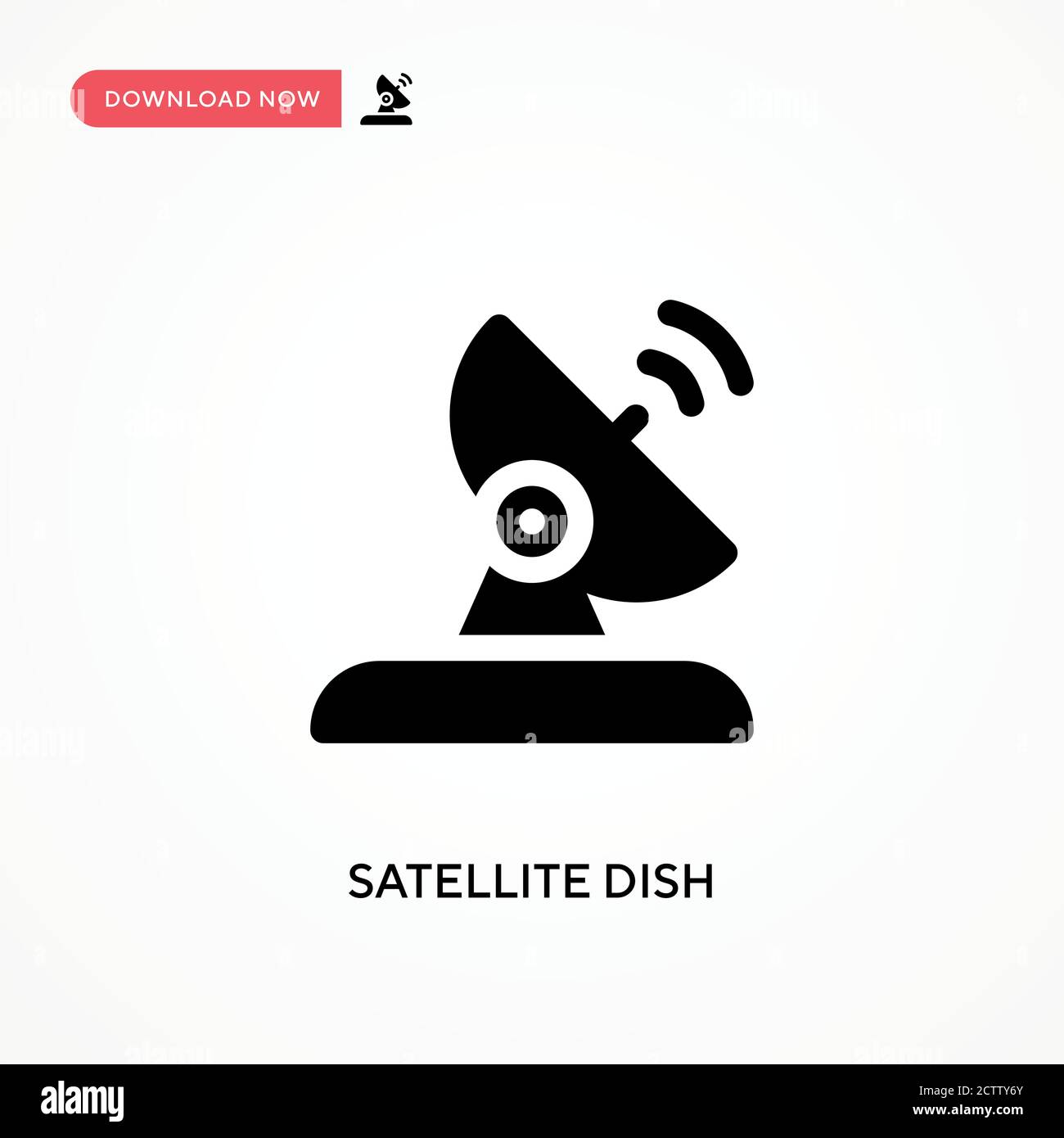 Satellite dish vector icon. . Modern, simple flat vector illustration ...