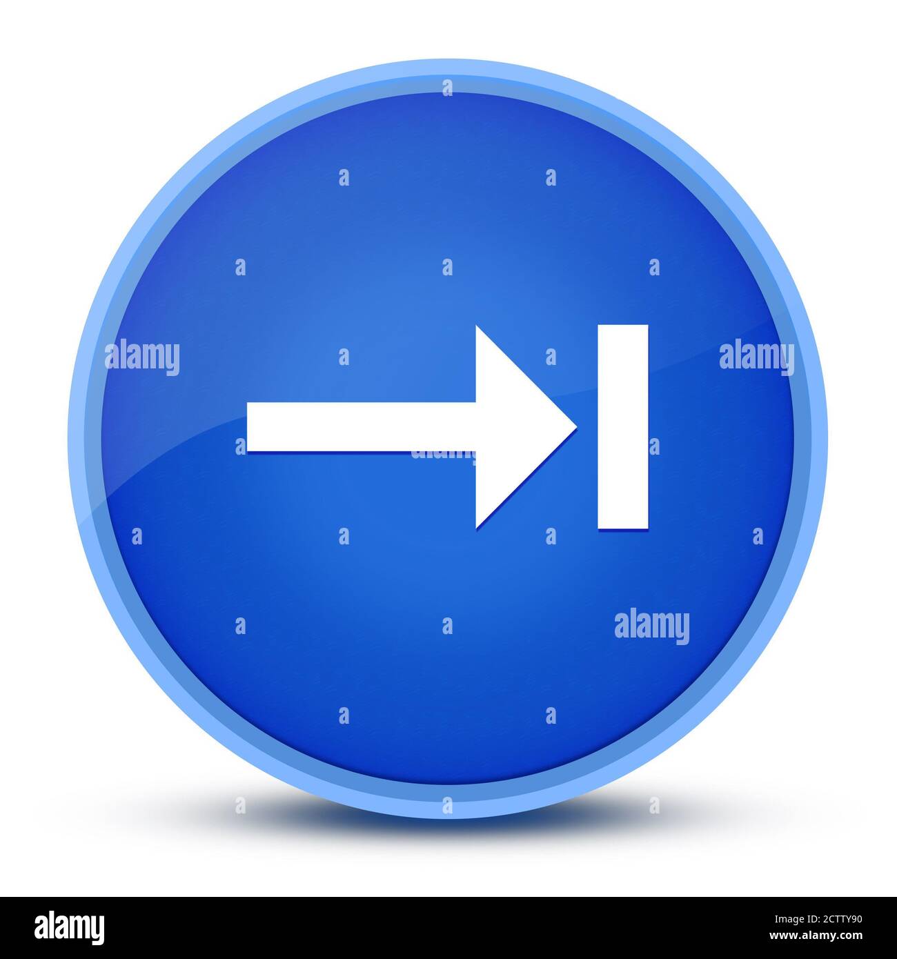 Next luxurious glossy blue round button abstract illustration Stock ...