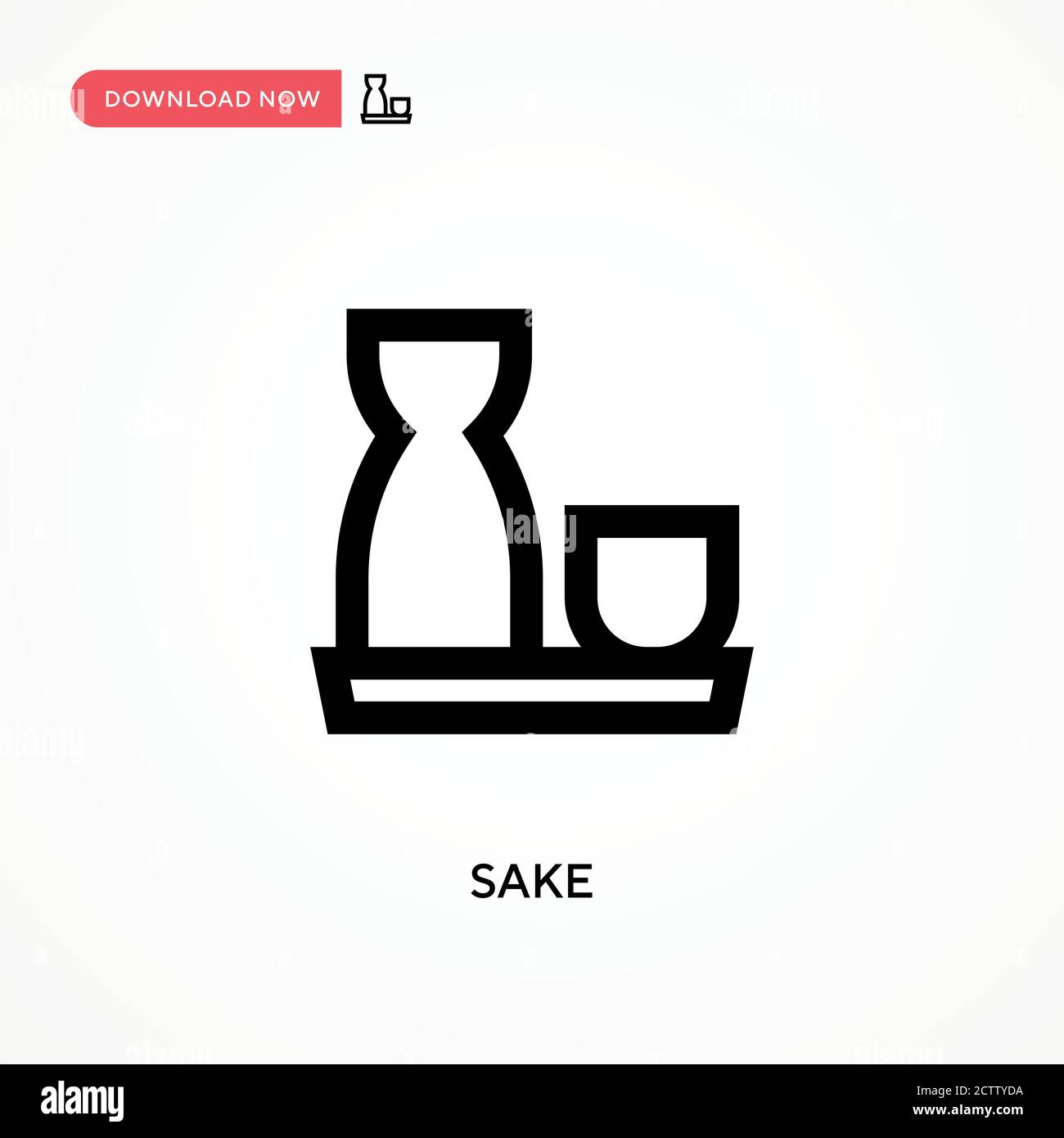 Sake serving Stock Vector Images - Alamy