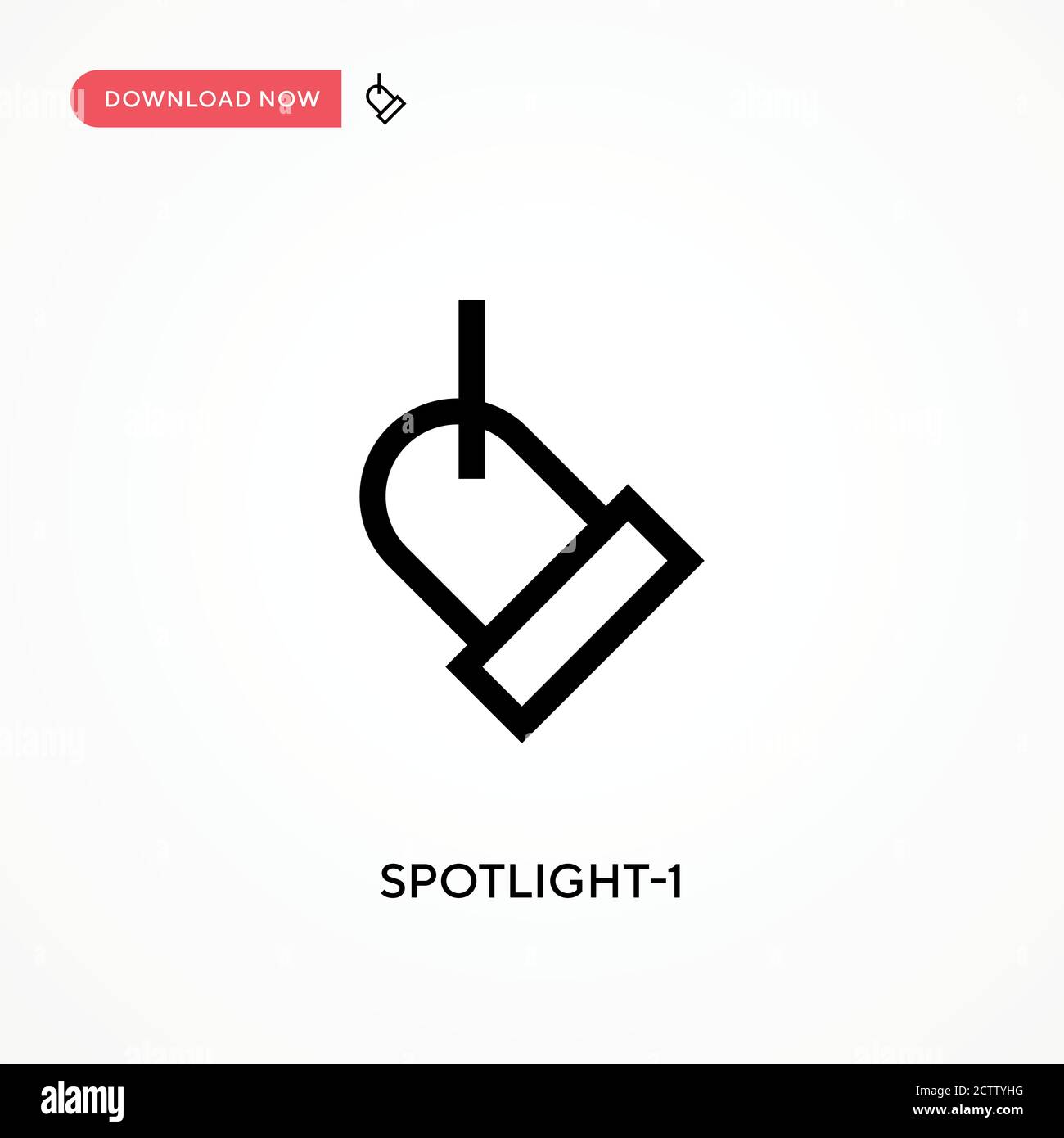 Spotlight-1 vector icon. . Modern, simple flat vector illustration for ...