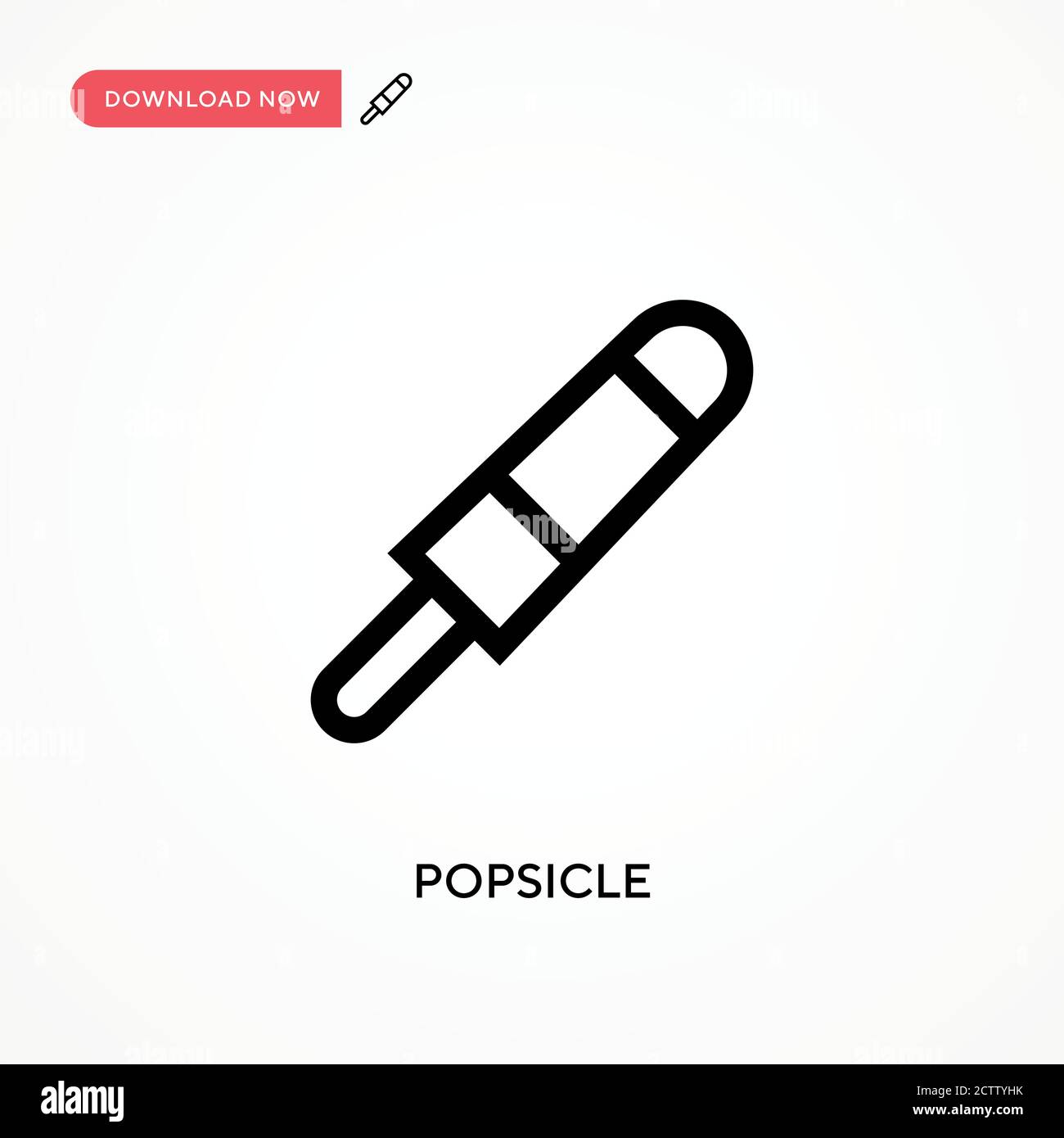 Popsicle vector icon. . Modern, simple flat vector illustration for web ...