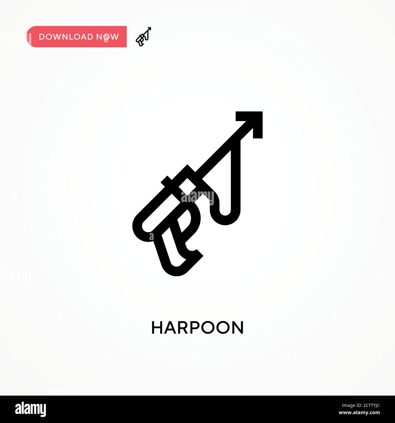 Harpoon vector icon. . Modern, simple flat vector illustration for web ...