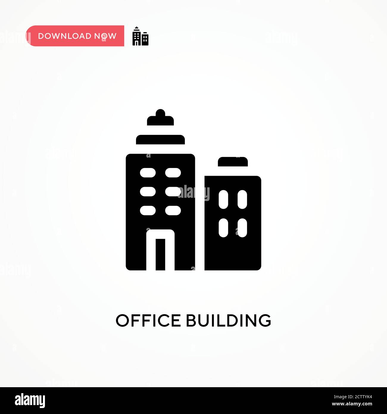 Office building vector icon. . Modern, simple flat vector illustration ...