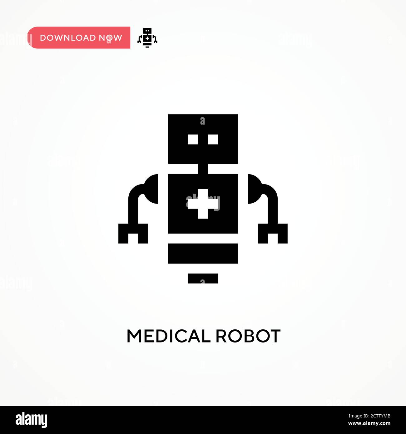 Medical robot vector icon. . Modern, simple flat vector illustration ...