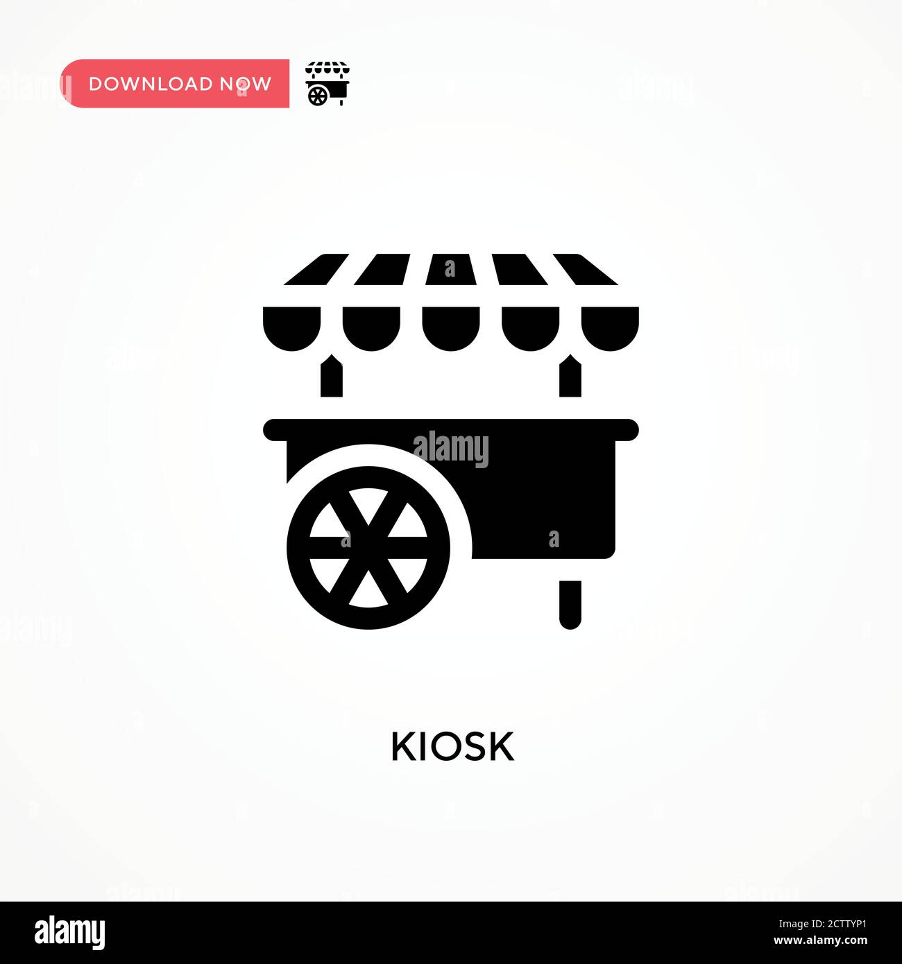 Kiosk vector icon. . Modern, simple flat vector illustration for web ...