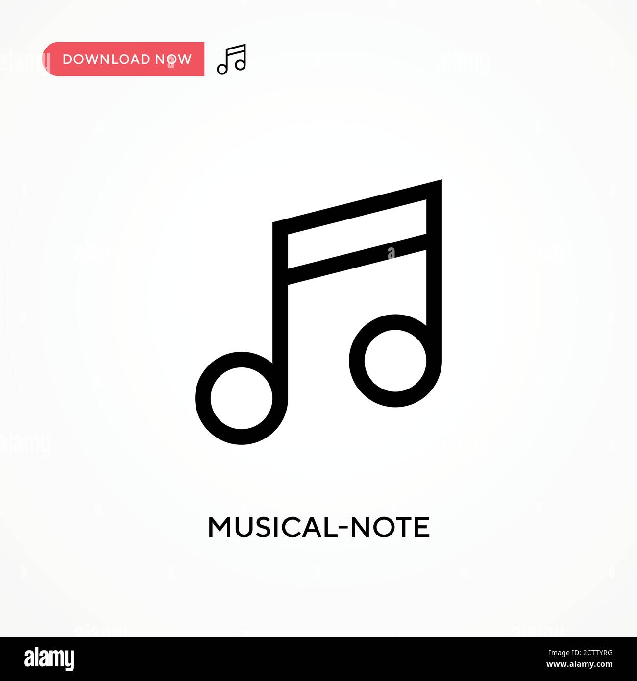 Musical-note vector icon. . Modern, simple flat vector illustration for ...