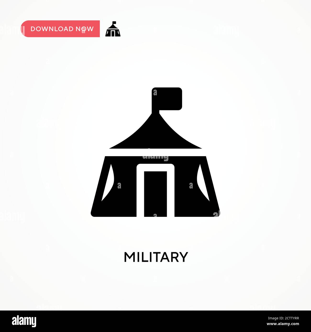 Military vector icon. . Modern, simple flat vector illustration for web ...