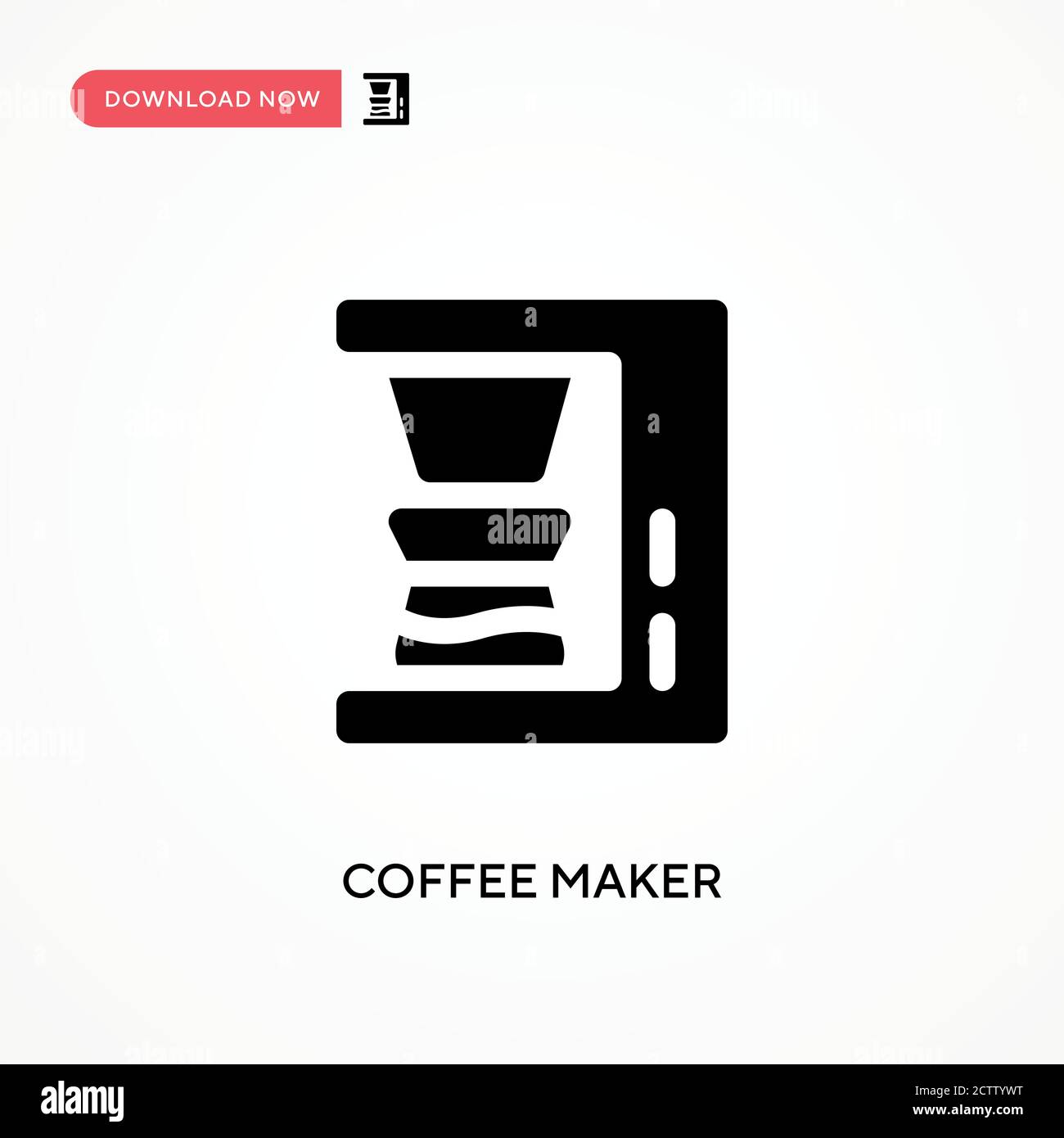 Coffee maker vector icon. . Modern, simple flat vector illustration for ...
