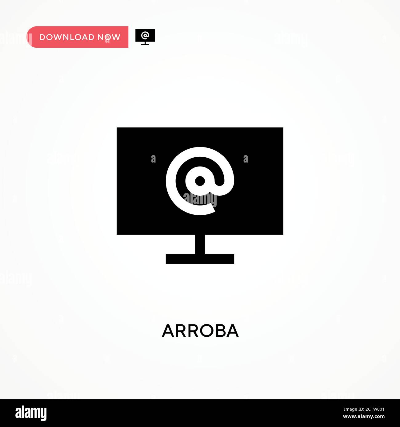 Arroba vector icon. . Modern, simple flat vector illustration for web site or mobile app Stock ...