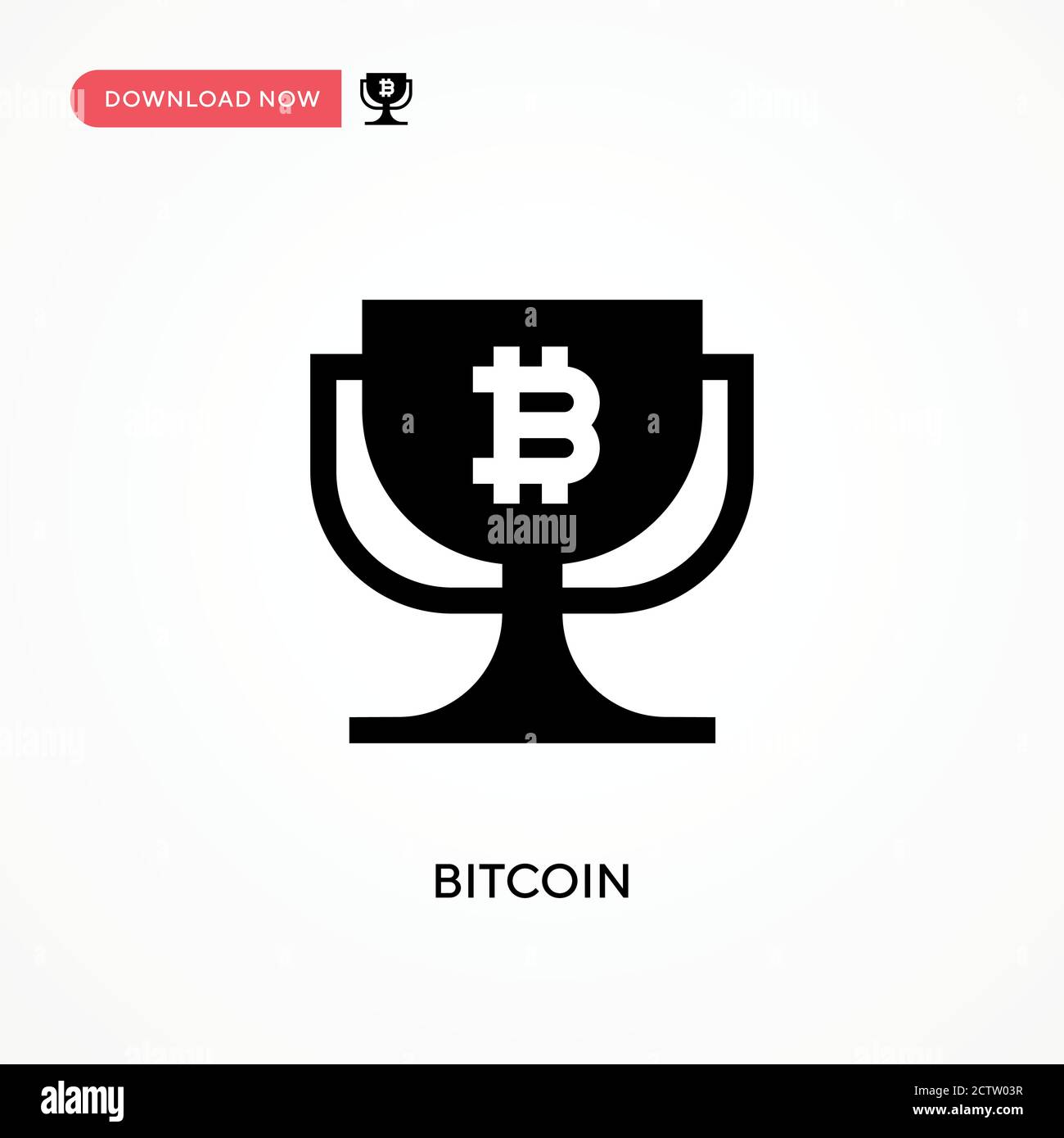 Bitcoin vector icon. . Modern, simple flat vector illustration for web ...
