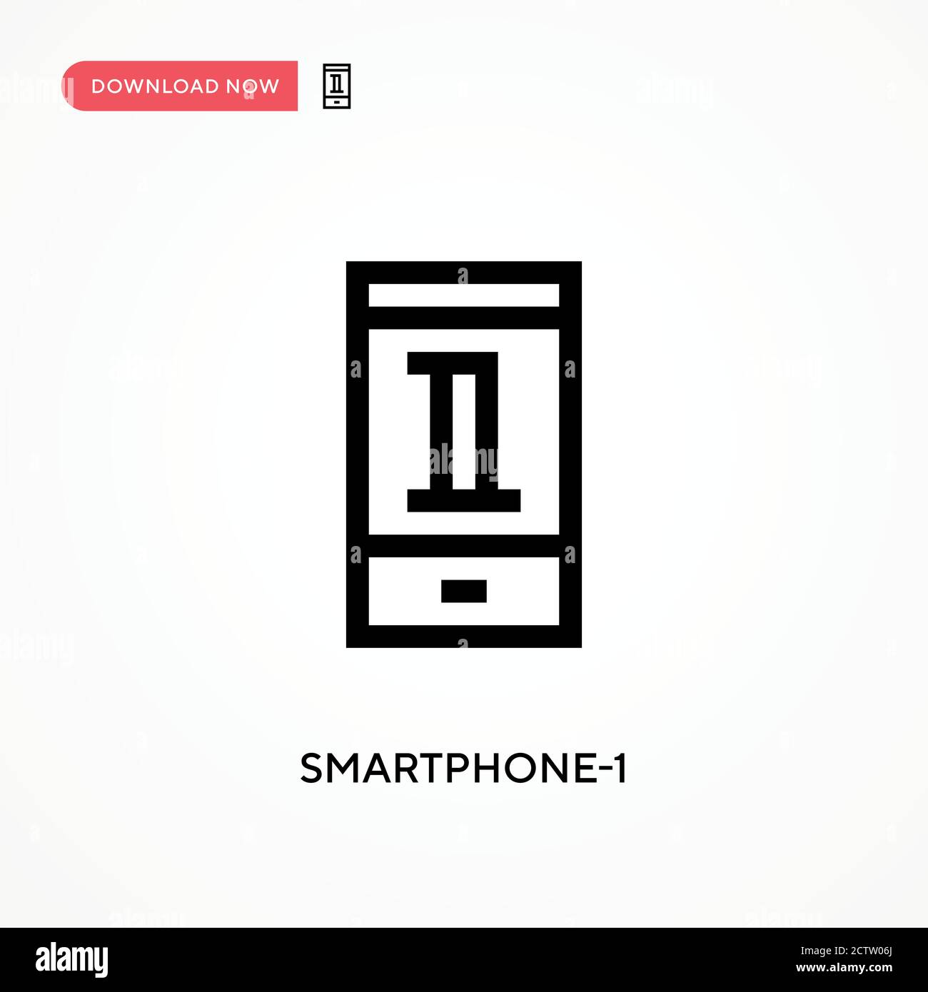 Smartphone-1 vector icon. . Modern, simple flat vector illustration for ...