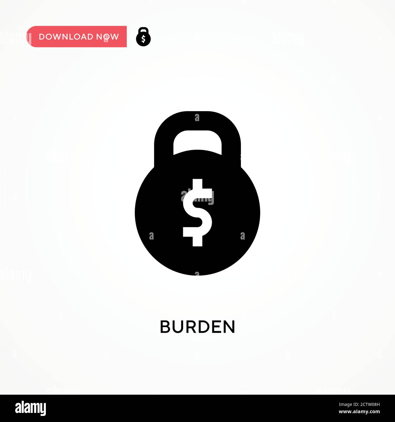 Burden vector icon. . Modern, simple flat vector illustration for web ...