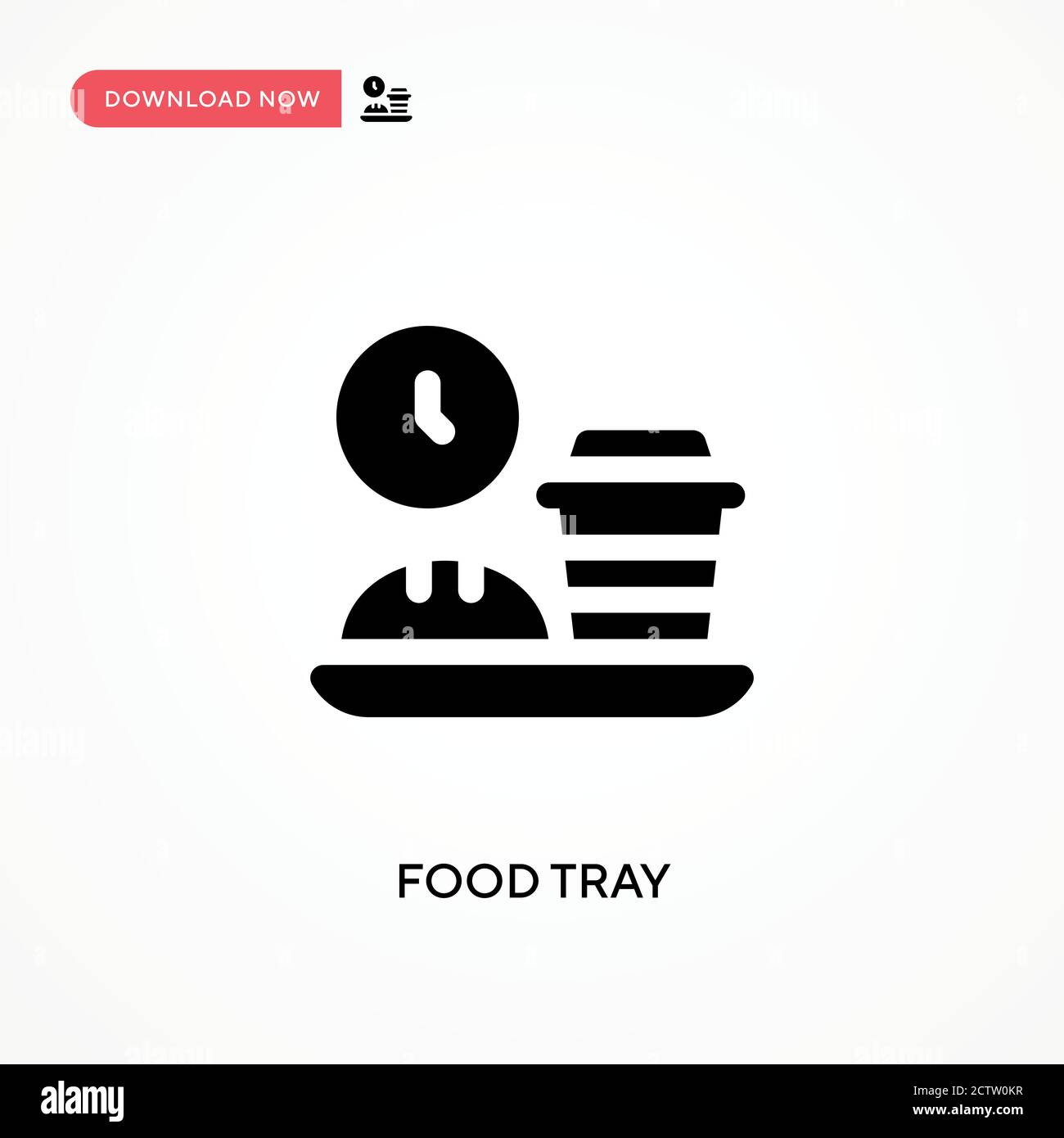 Food tray vector icon. . Modern, simple flat vector illustration for ...