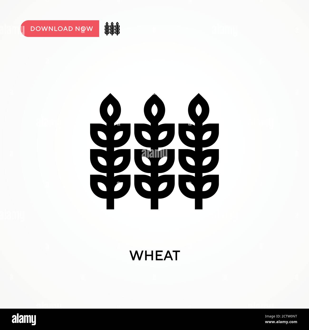 Wheat vector icon. . Modern, simple flat vector illustration for web ...