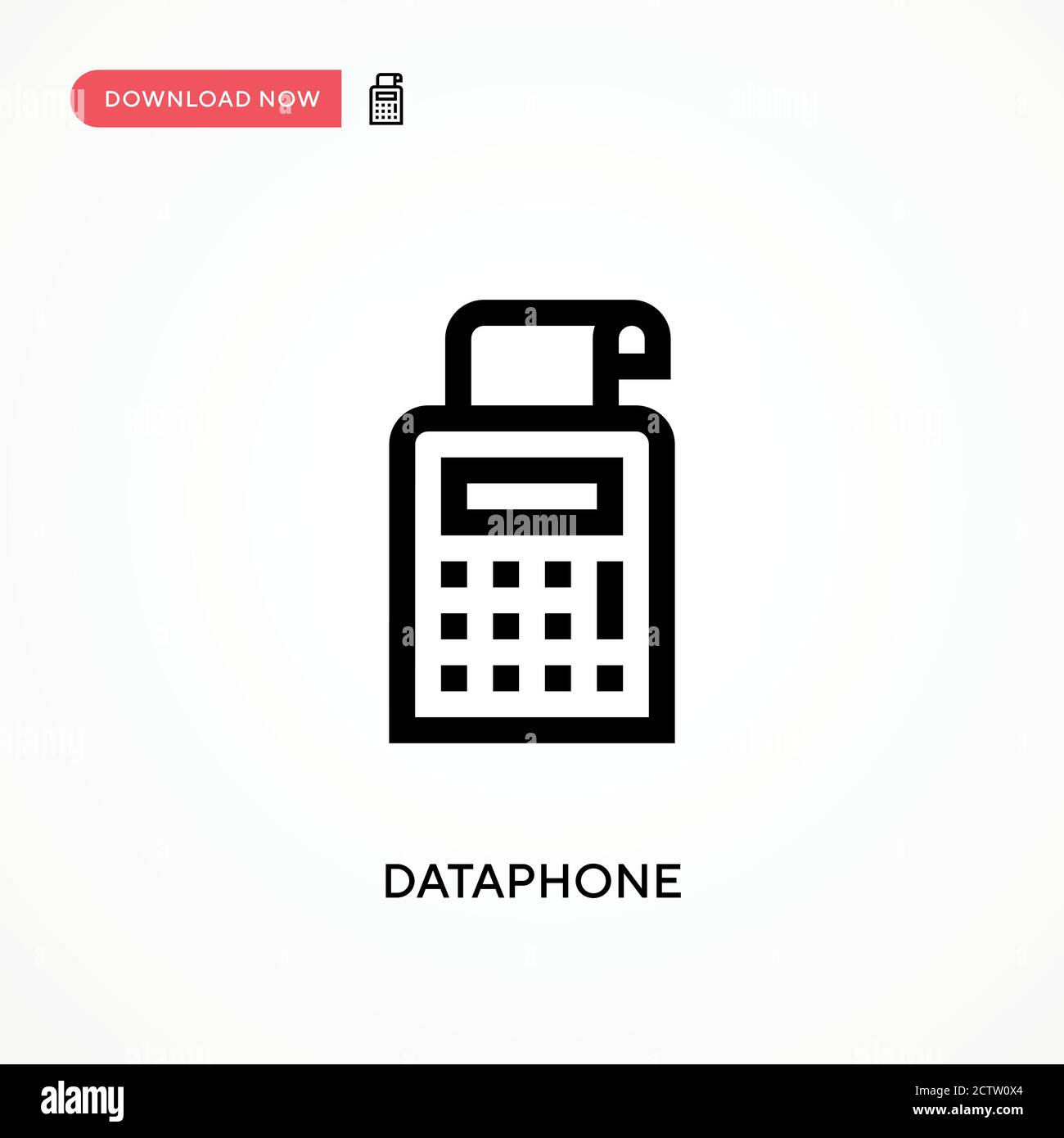 Dataphone vector icon. . Modern, simple flat vector illustration for web site or mobile app ...