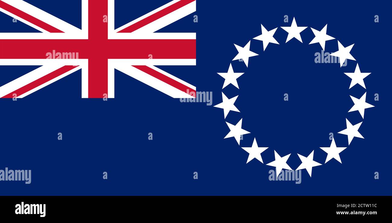 Flag of cook islands hi-res stock photography and images - Alamy
