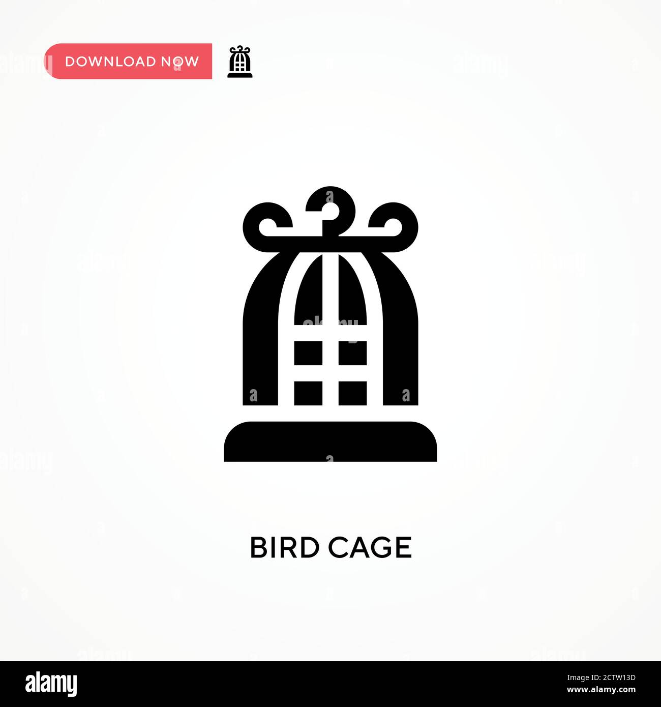 Bird cage vector icon. . Modern, simple flat vector illustration for ...