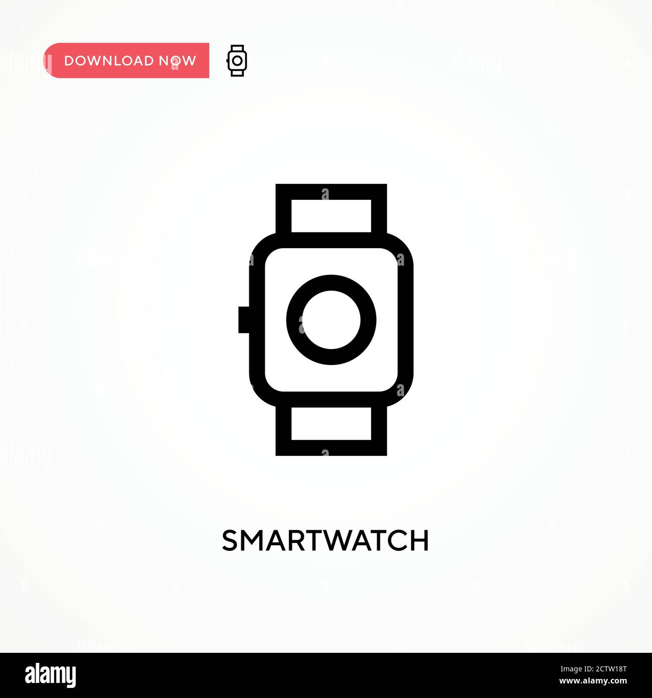 Smartwatch vector icon. . Modern, simple flat vector illustration for ...