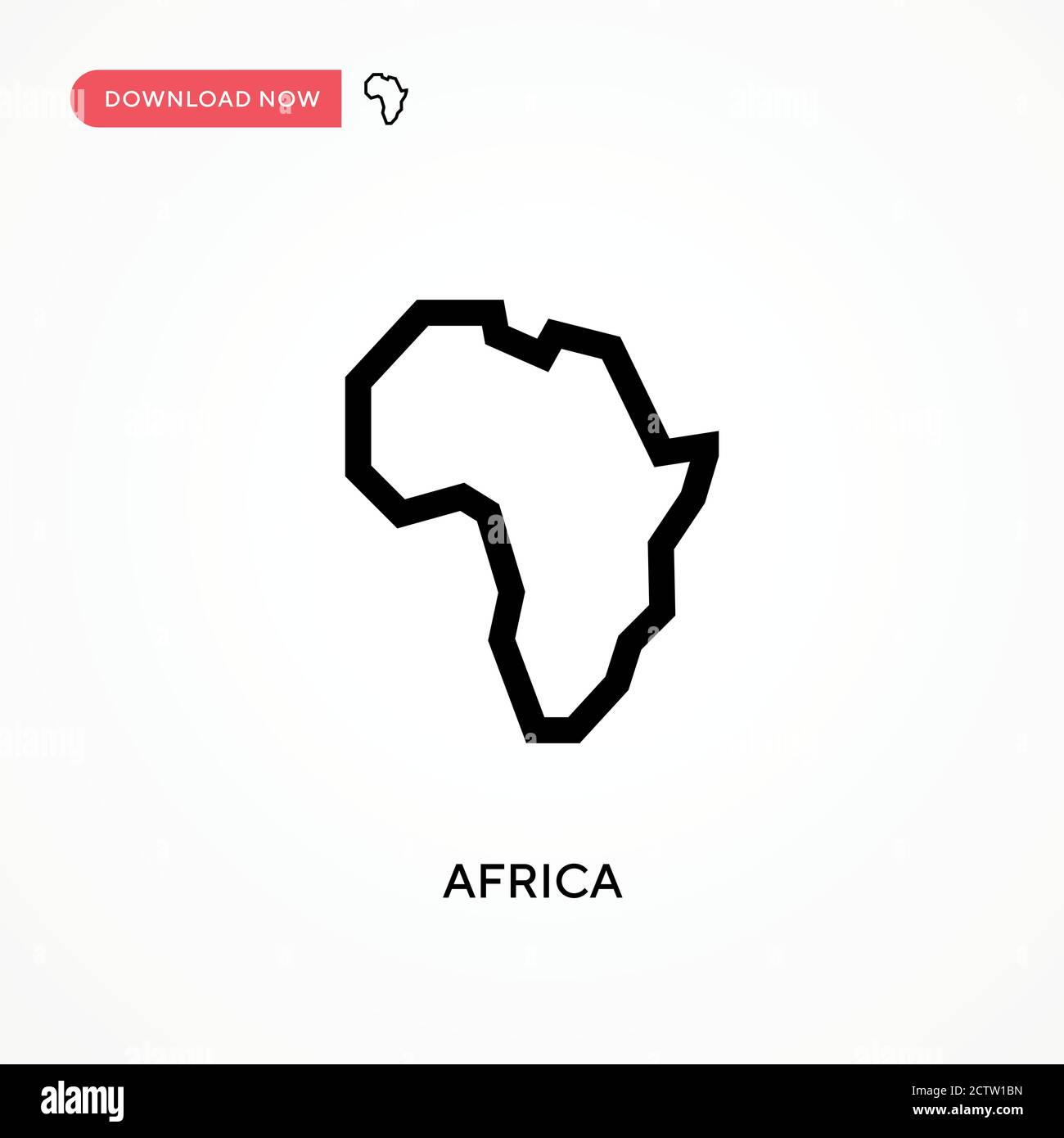 Africa vector icon. . Modern, simple flat vector illustration for web ...
