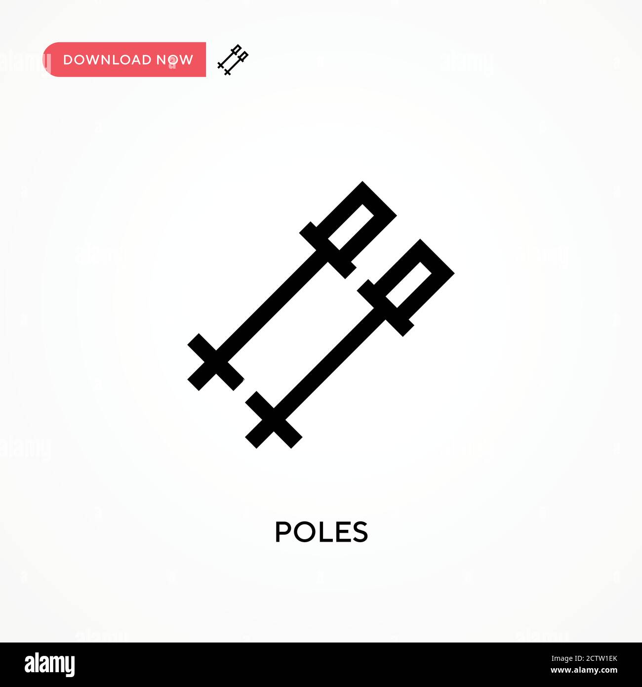 Poles vector icon. . Modern, simple flat vector illustration for web ...