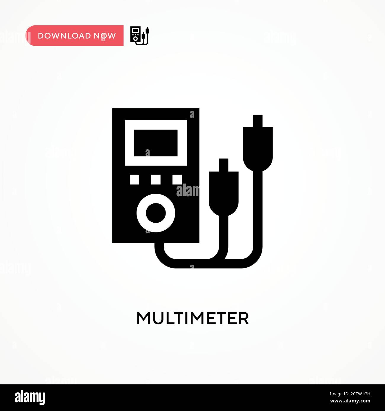 Multimeter vector icon. . Modern, simple flat vector illustration for ...