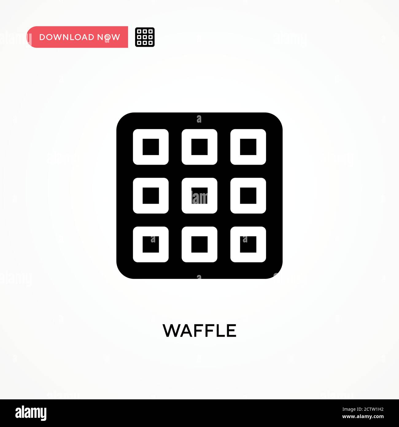 Waffle vector icon. . Modern, simple flat vector illustration for web ...