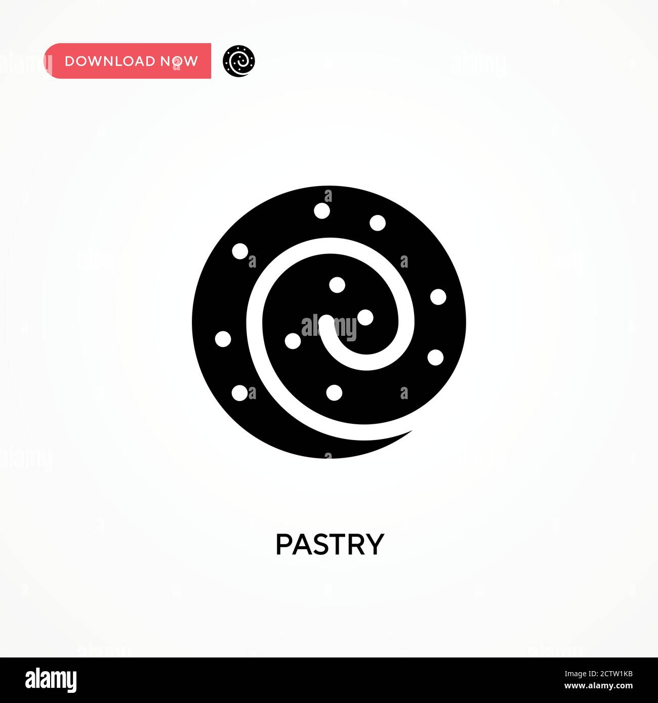 Pastry vector icon. . Modern, simple flat vector illustration for web ...