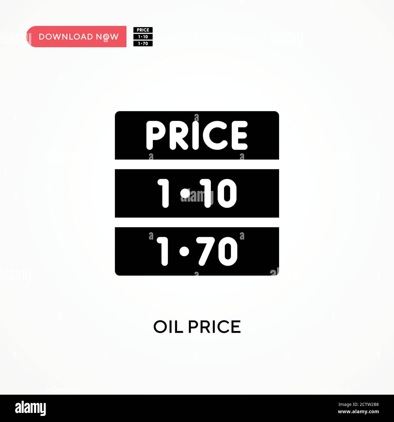Oil price vector icon. . Modern, simple flat vector illustration for ...