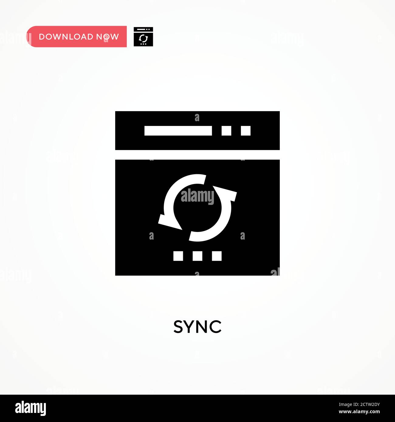 Sync vector icon. . Modern, simple flat vector illustration for web ...