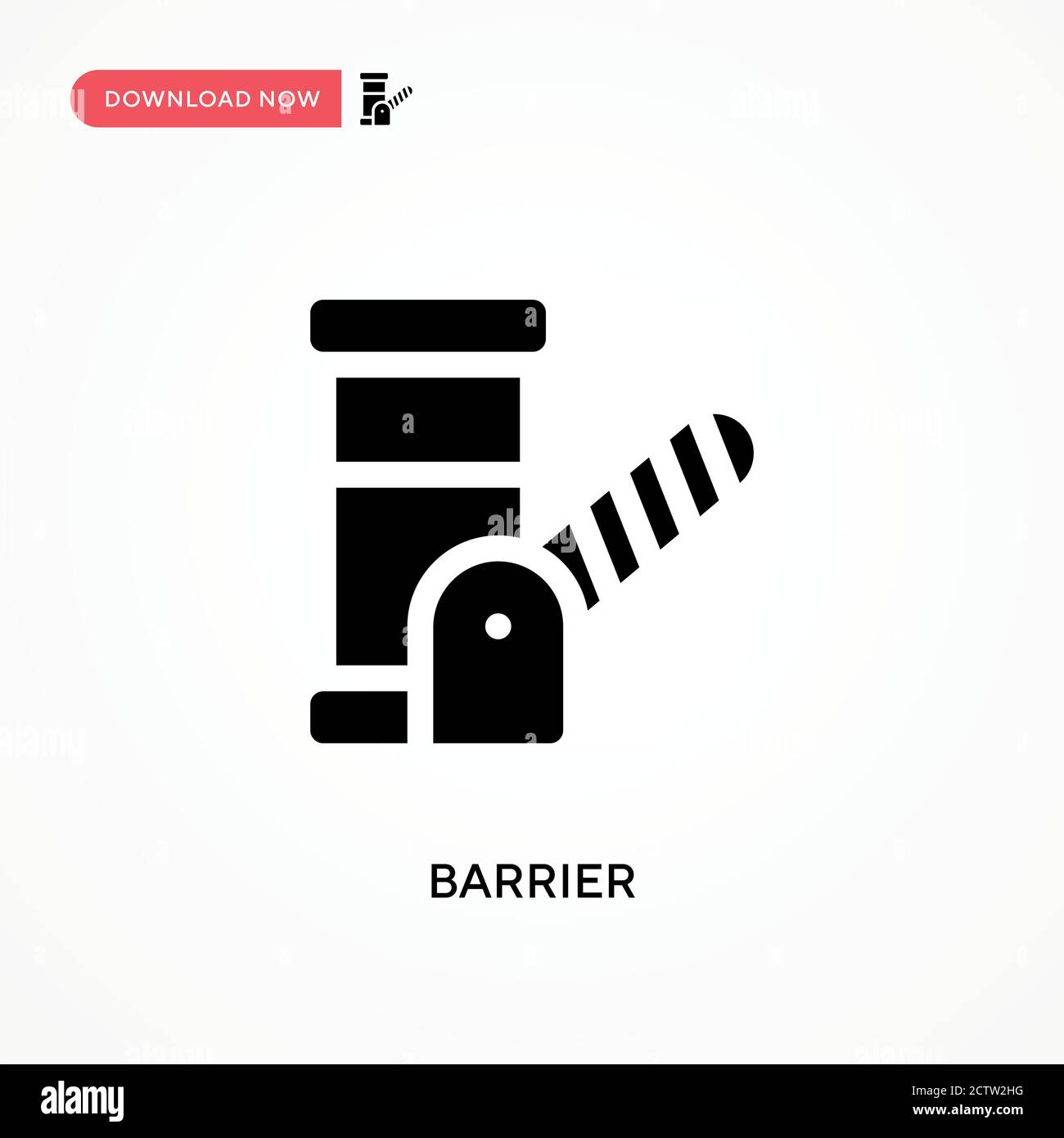 Barrier vector icon. . Modern, simple flat vector illustration for web ...