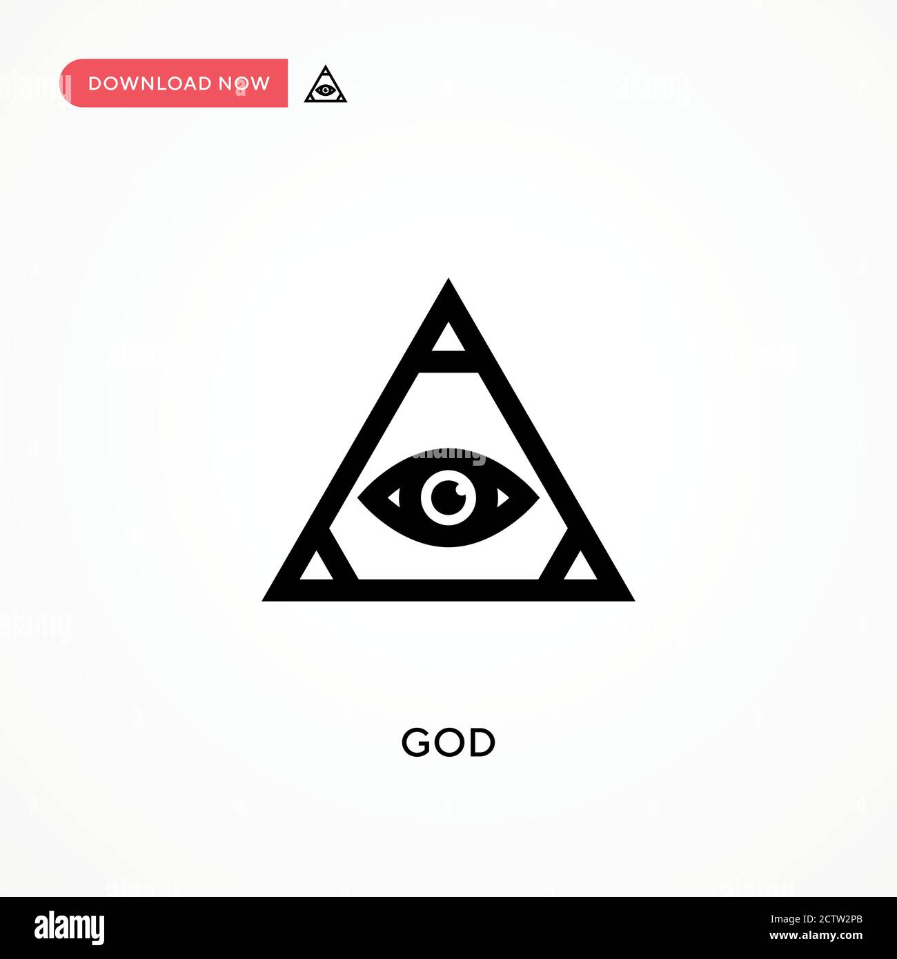 God vector icon. . Modern, simple flat vector illustration for web site ...