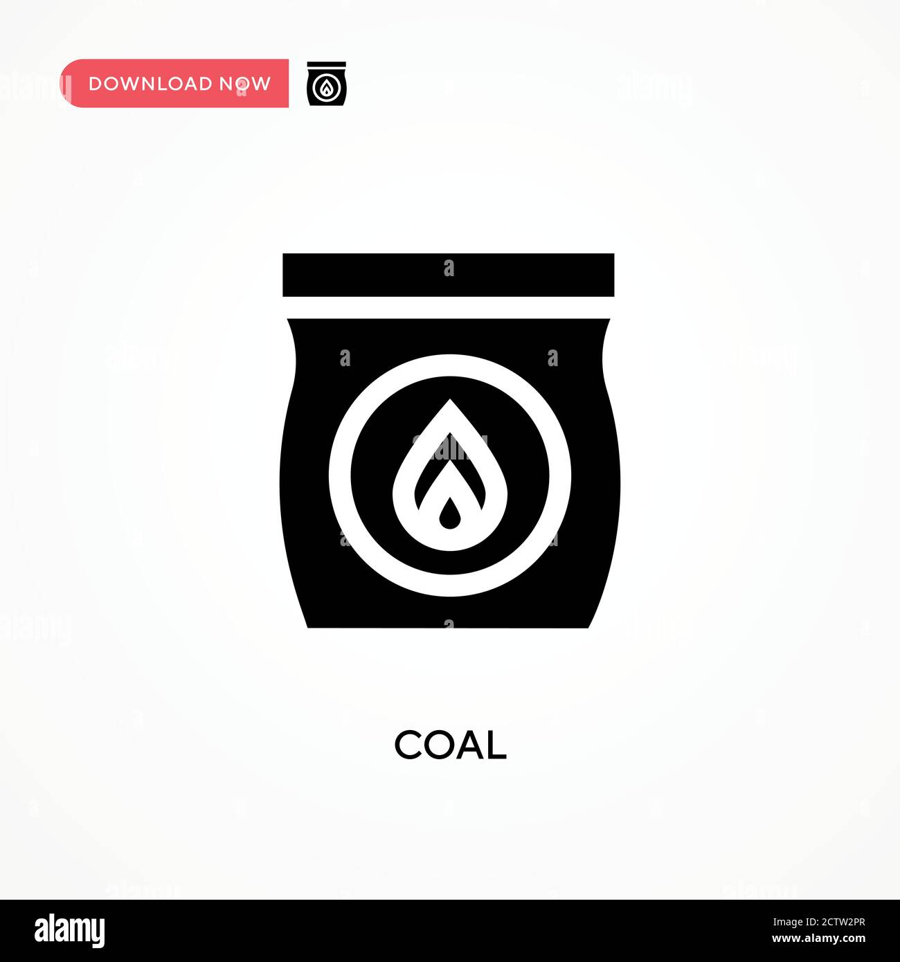 Coal vector icon. . Modern, simple flat vector illustration for web ...
