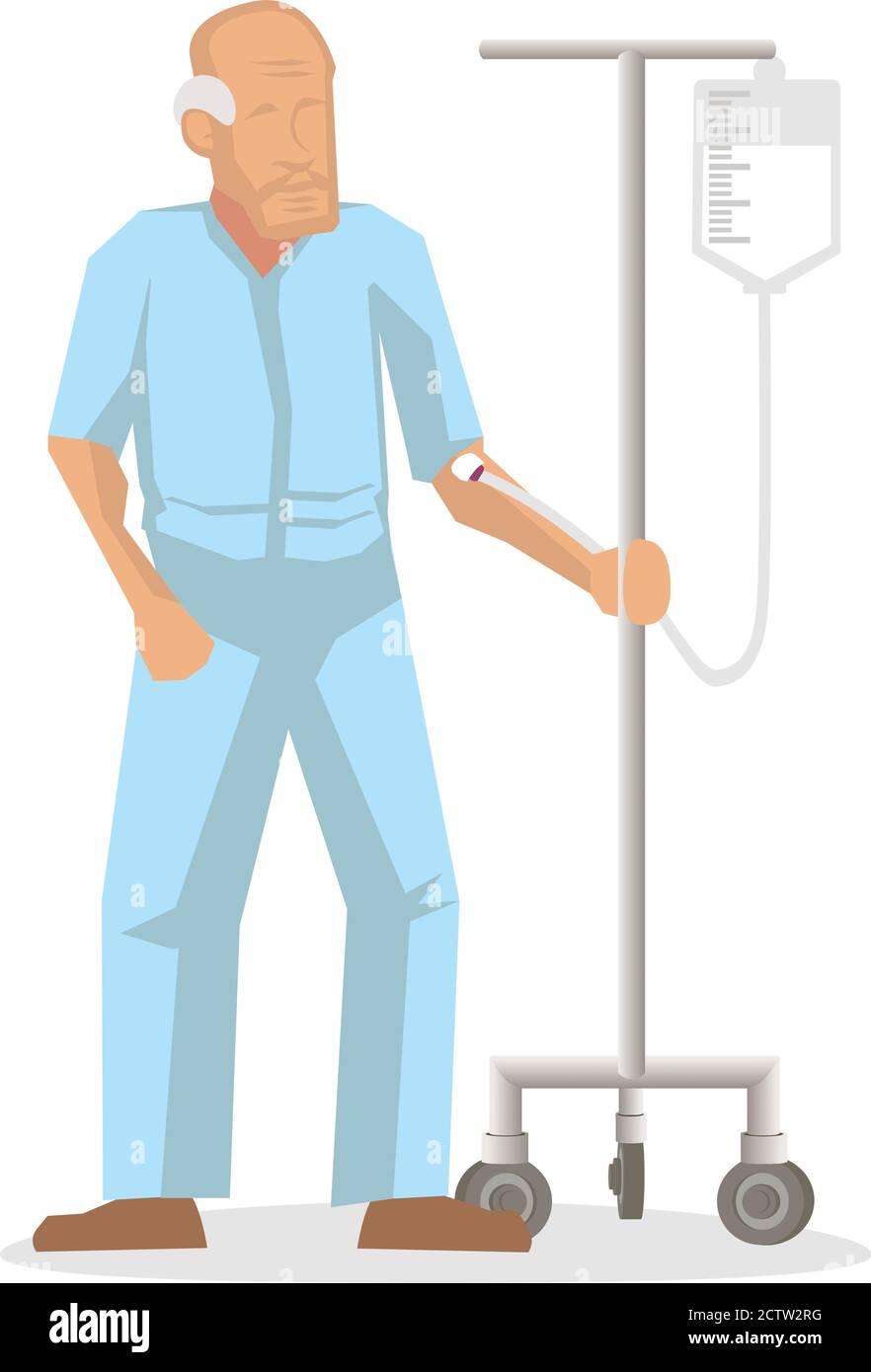 Hospital Patient Walking Clipart