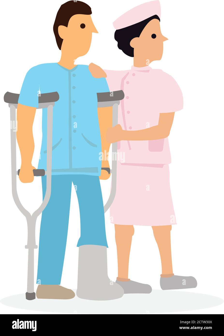 Man in full body cast Cut Out Stock Images & Pictures - Alamy