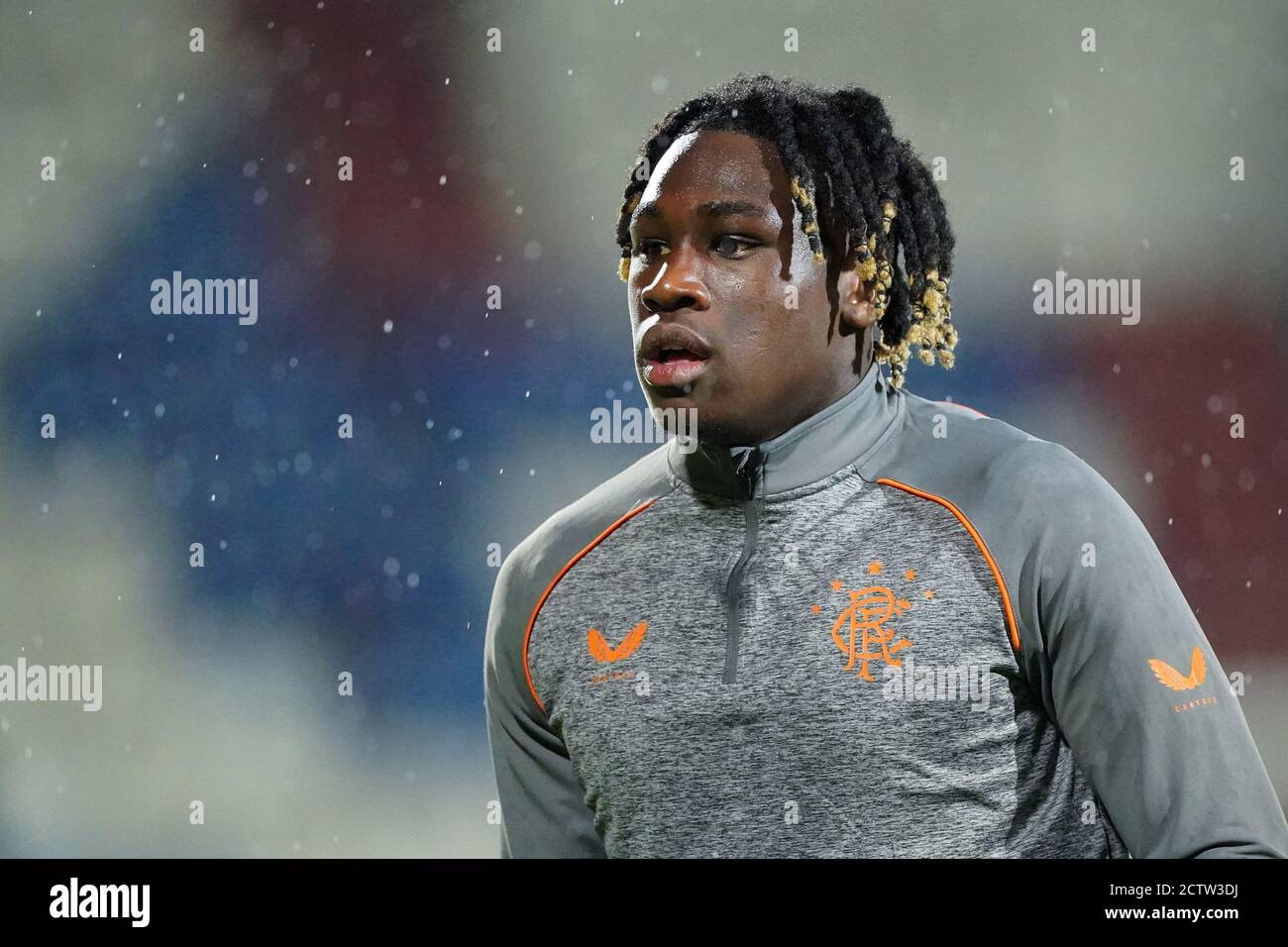 TILBURG, NETHERLANDS - SEPTEMBER 24: Calvin Bassey of Rangers FC before ...