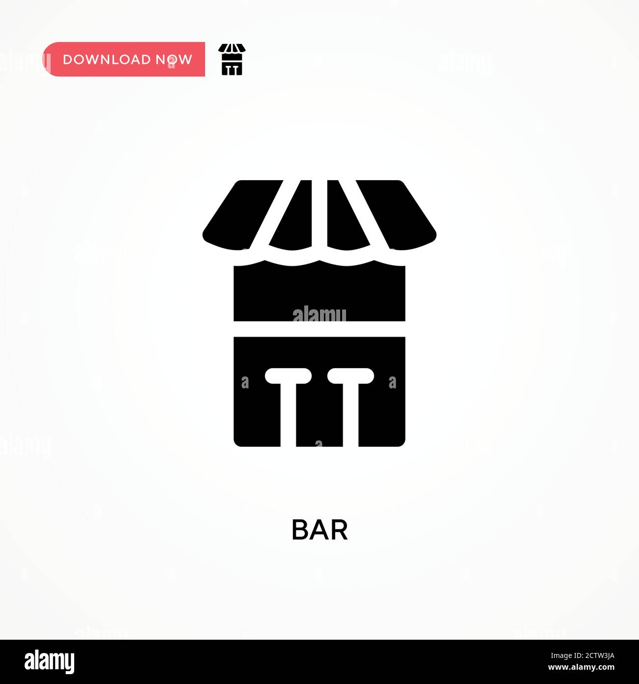 Bar vector icon. . Modern, simple flat vector illustration for web site ...