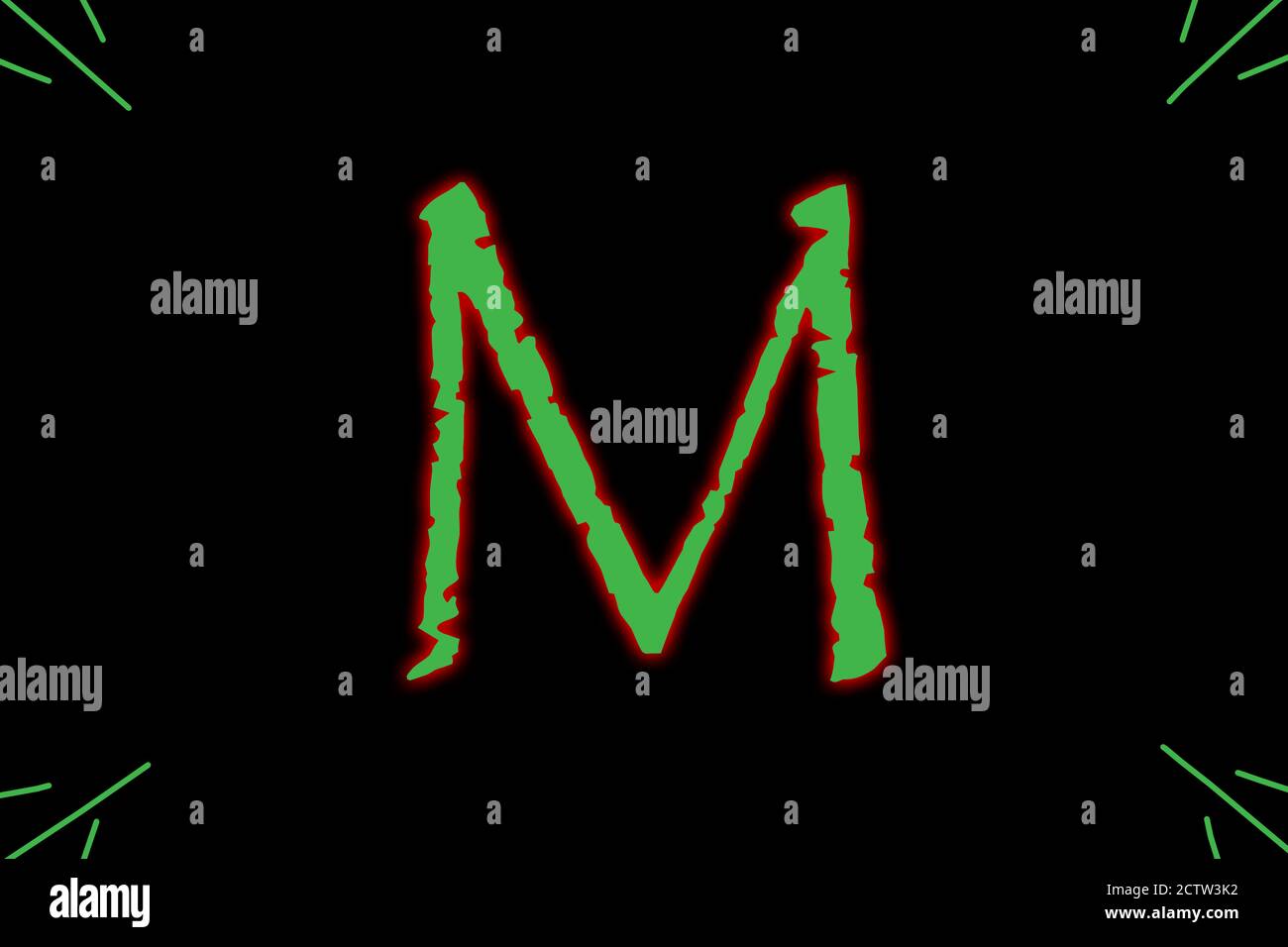 Illuminated letter m hi-res stock photography and images - Alamy