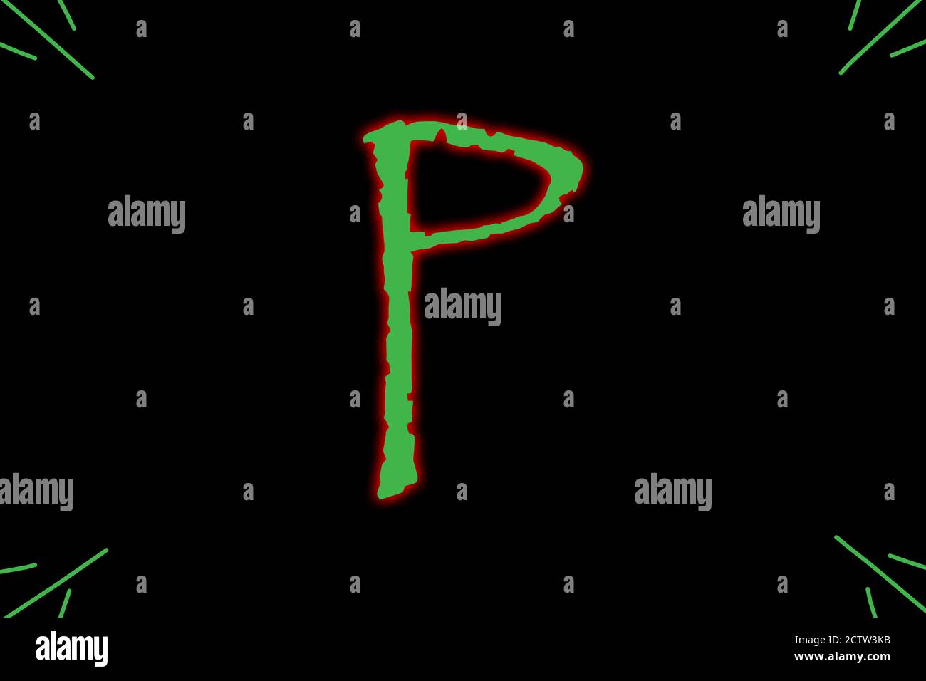 Illuminated letter p hi-res stock photography and images - Alamy