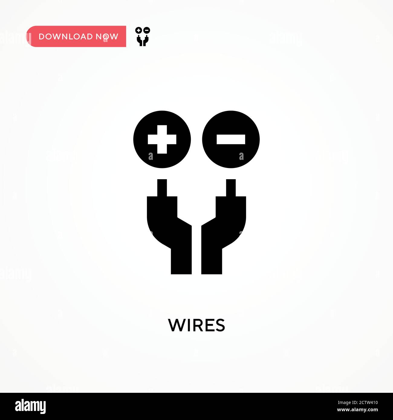 Wires vector icon. . Modern, simple flat vector illustration for web ...