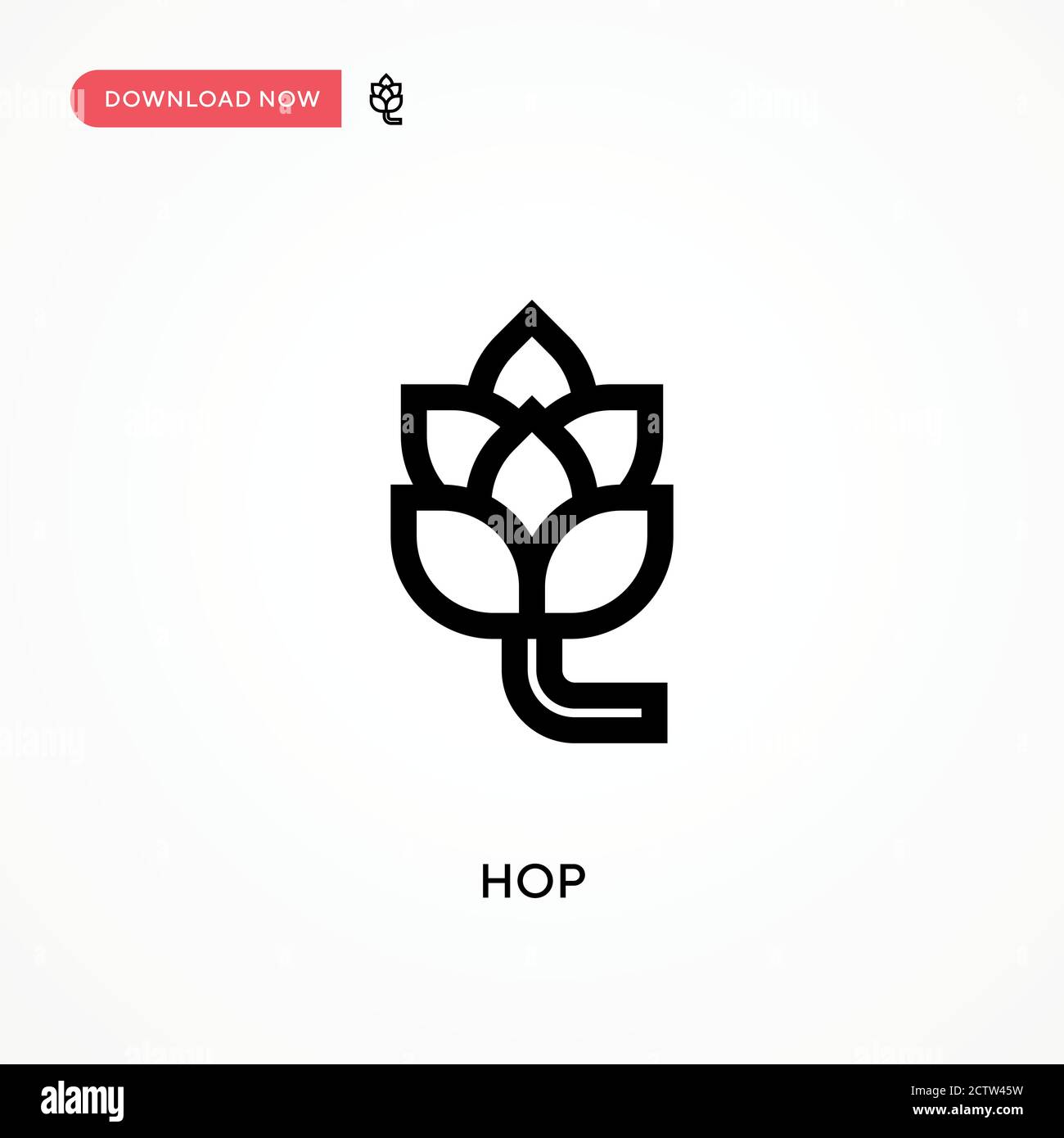 Hop vector icon. . Modern, simple flat vector illustration for web site ...