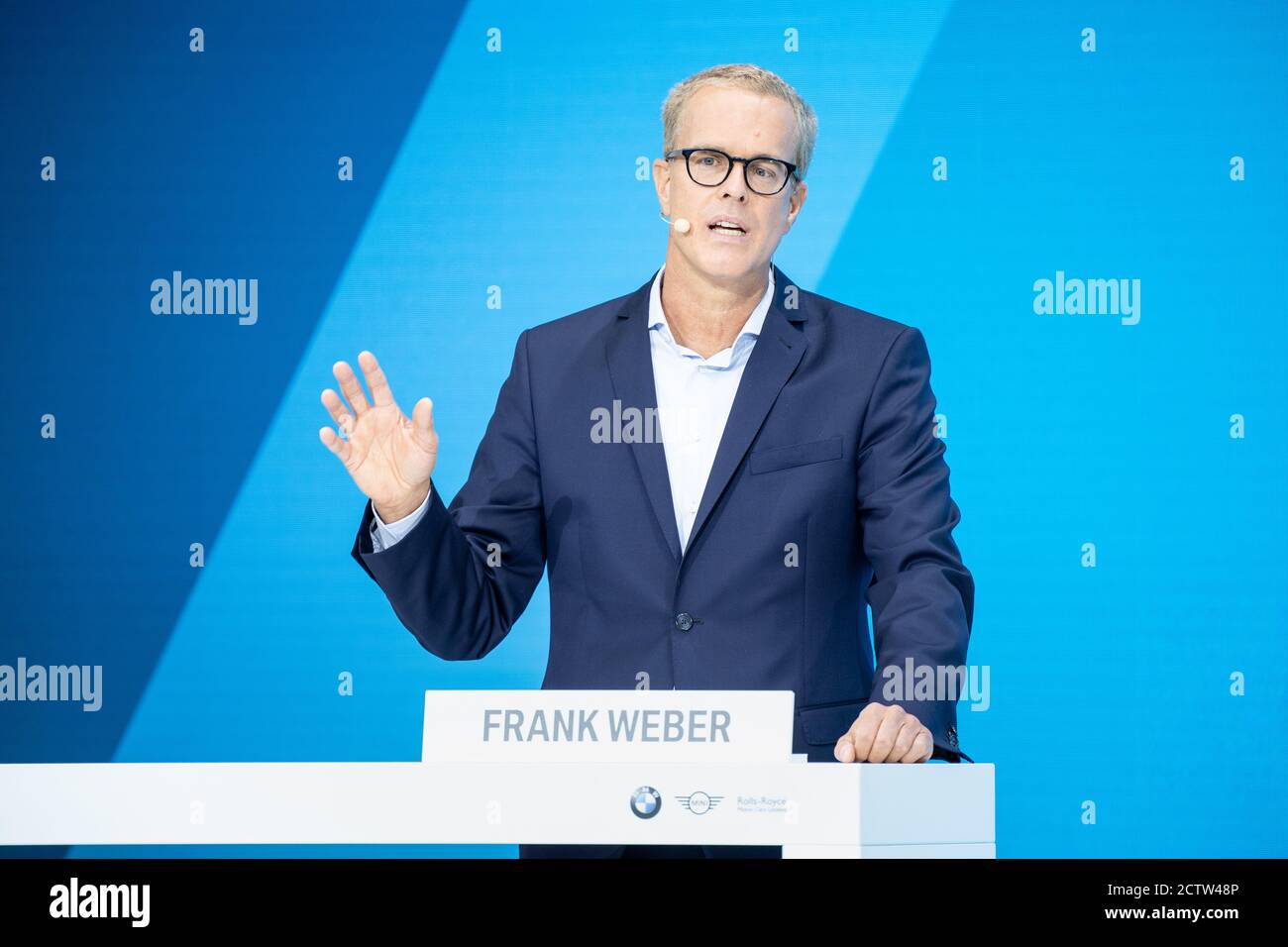 Munich, Germany. 25th Sep, 2020. Frank Weber, member of the Board of ...