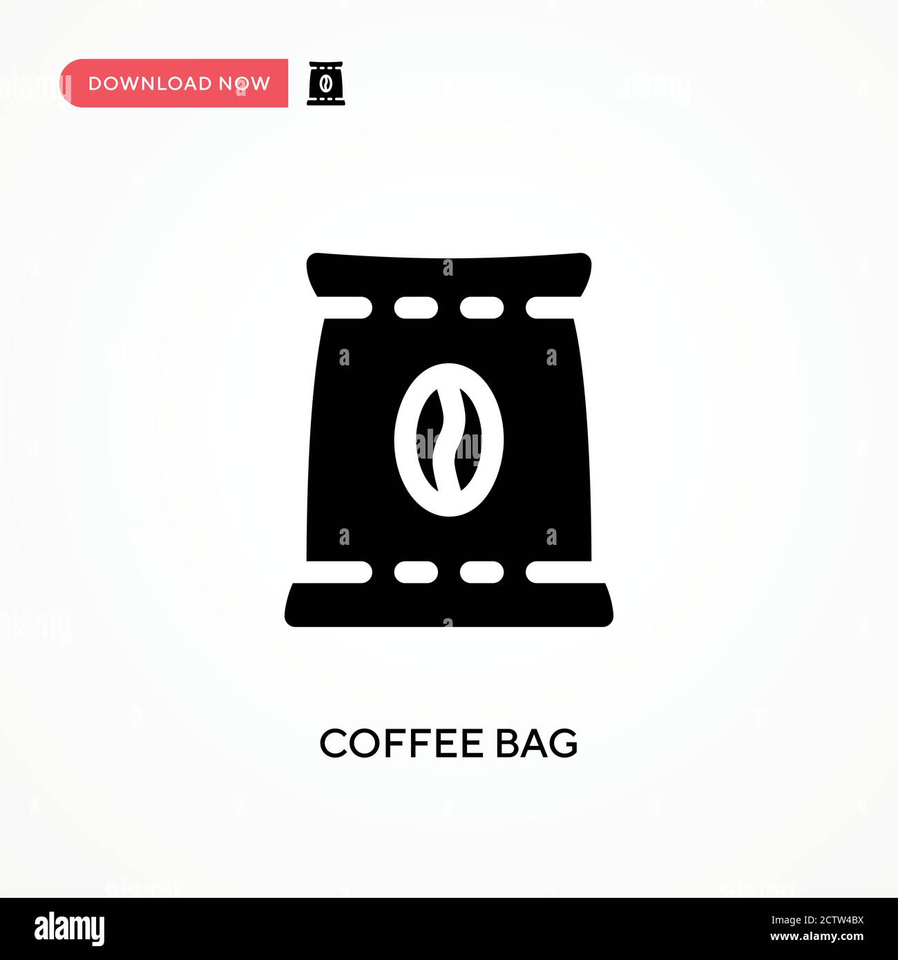 Coffee bag vector icon. . Modern, simple flat vector illustration for ...
