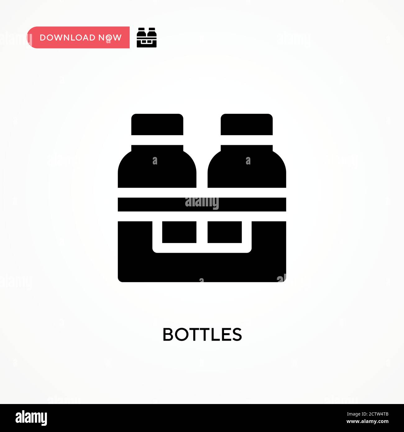 Bottles vector icon. . Modern, simple flat vector illustration for web ...