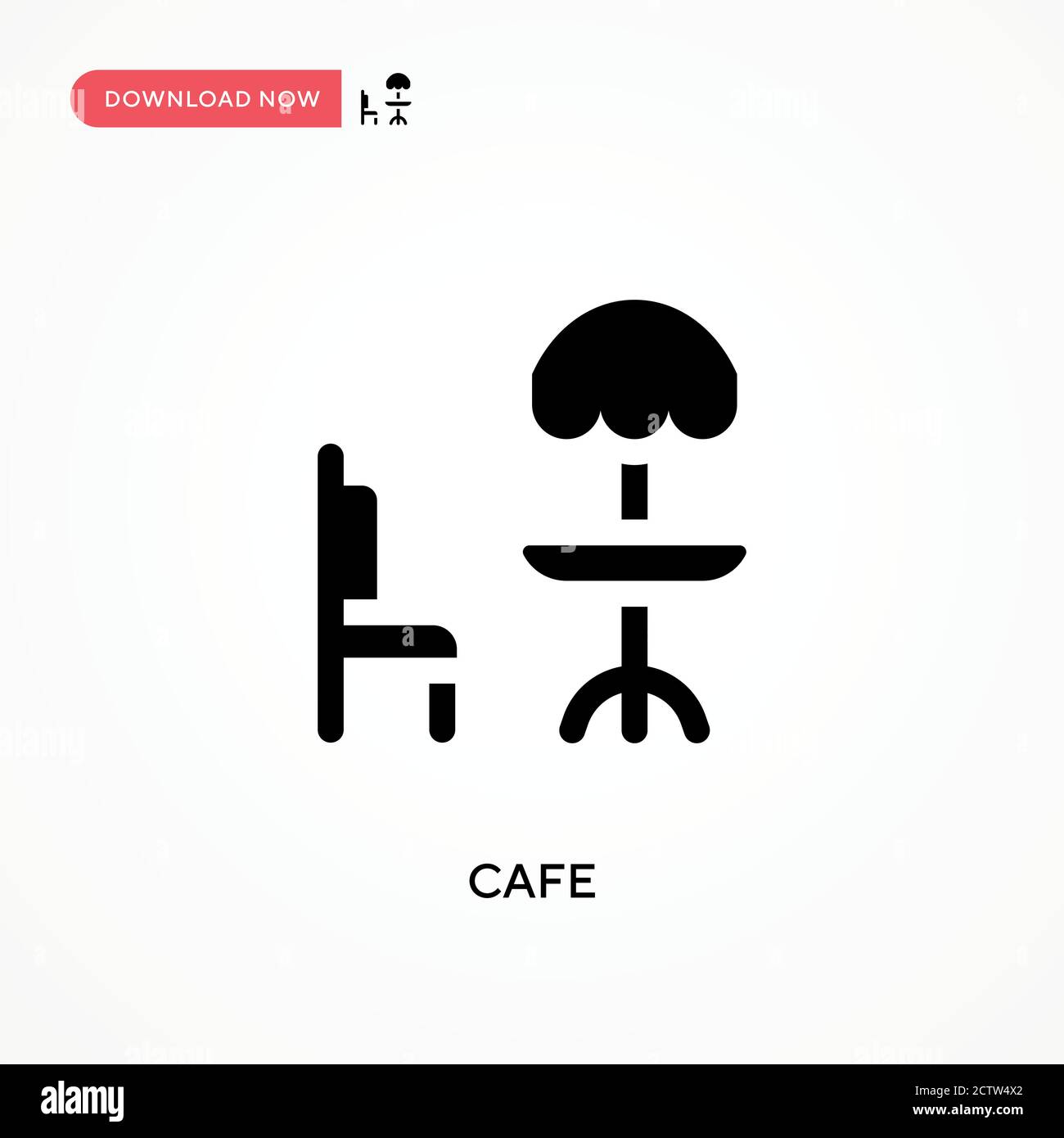 Cafe vector icon. . Modern, simple flat vector illustration for web ...