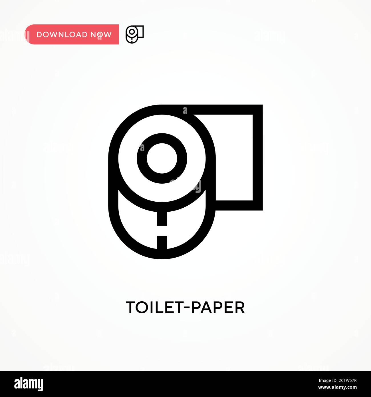 Toilet-paper vector icon. . Modern, simple flat vector illustration for ...