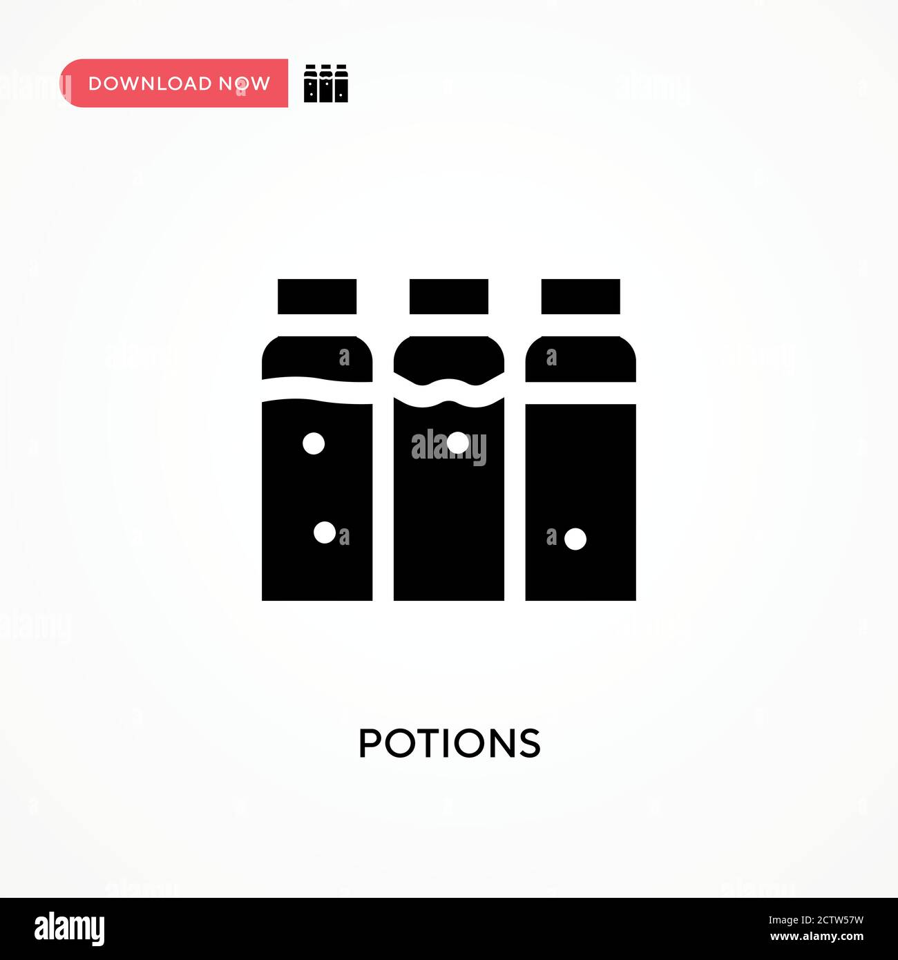 Potions vector icon. . Modern, simple flat vector illustration for web ...