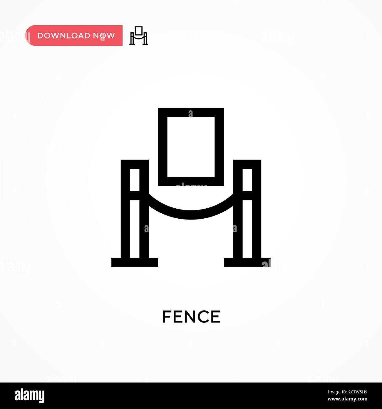 Fence vector icon. . Modern, simple flat vector illustration for web ...