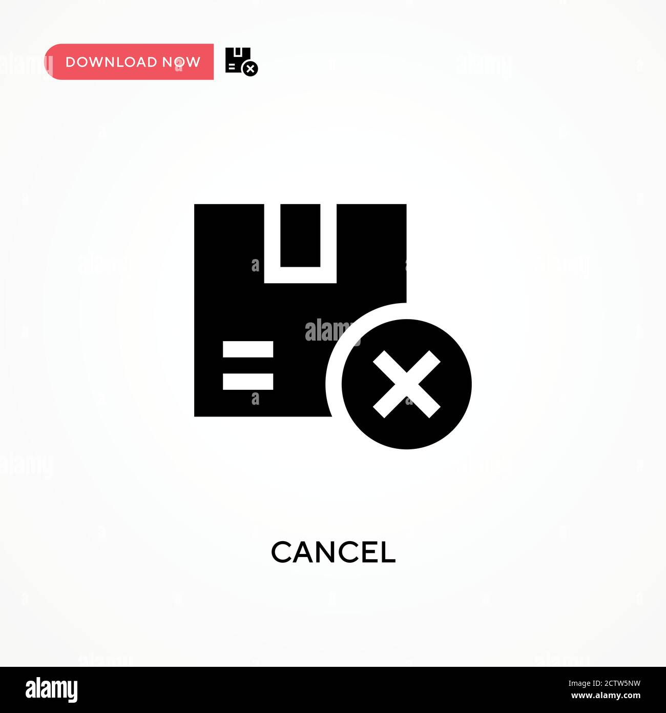 Cancel vector icon. . Modern, simple flat vector illustration for web ...